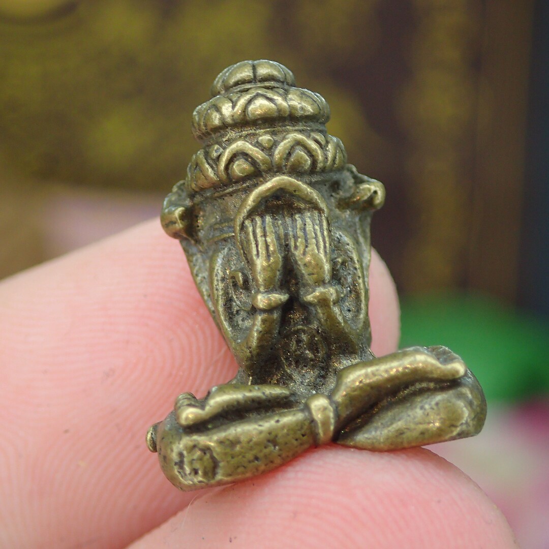 Holy Thai Amulet / Phra Pidta Amulet / Pitta Monk Buddhism Talisman ...