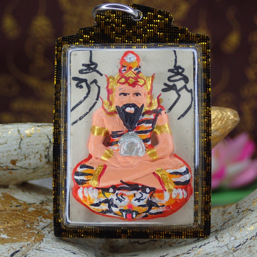Hermit Lersi Amulet / Ruesi Tiger Talisman / Charm Protect Buddhism ...