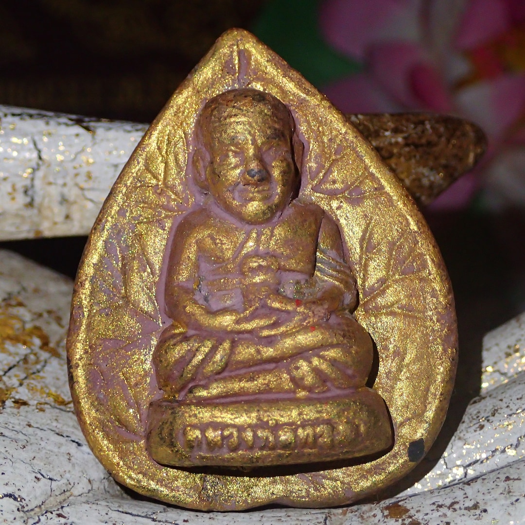 LP Tuad Thai Monk Amulet / Holy Buddhism Talisman / Collectible LP ...