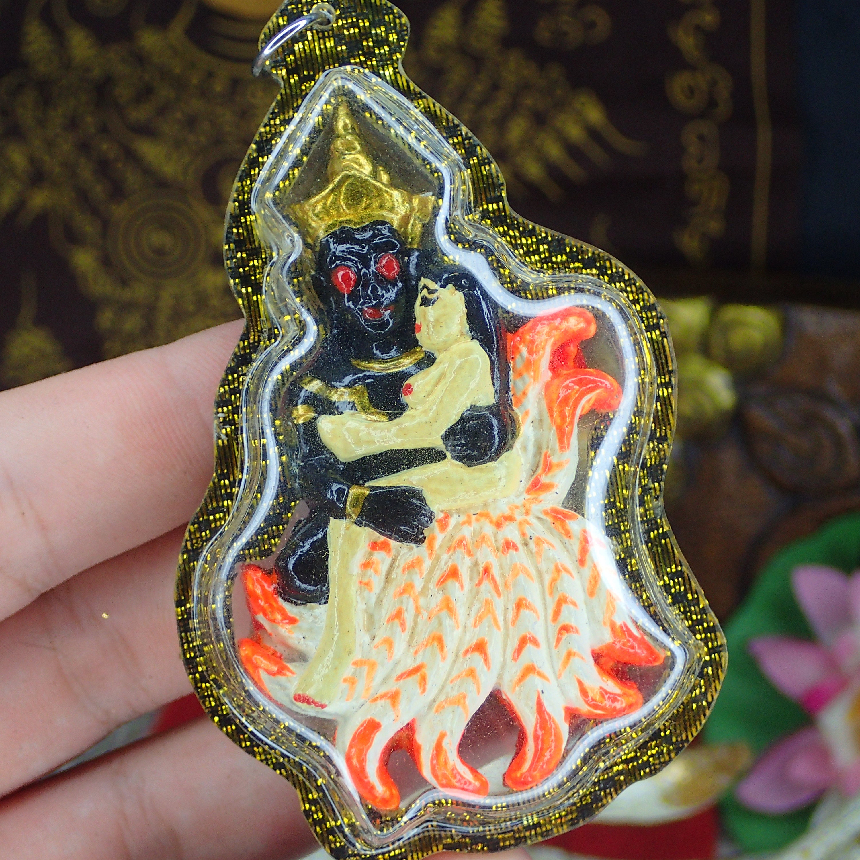 Locket Phra Ngang / Lady 9 Tails / Thai Buddha Amulet Gambling Phra ...