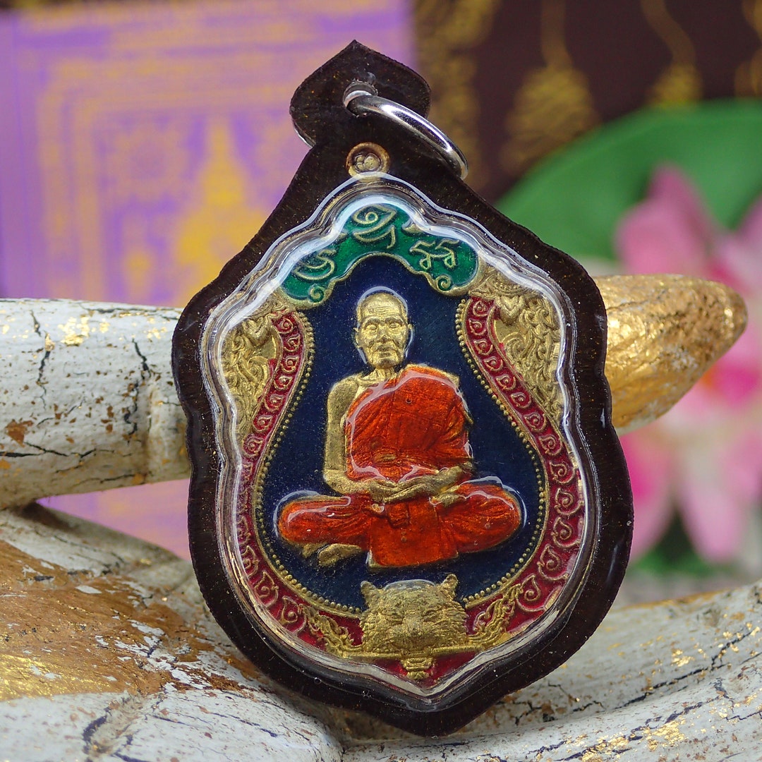 Tiger Amulet Holy Talisman Buddha Rare Vintage Tiger Head Monk Buddhism ...