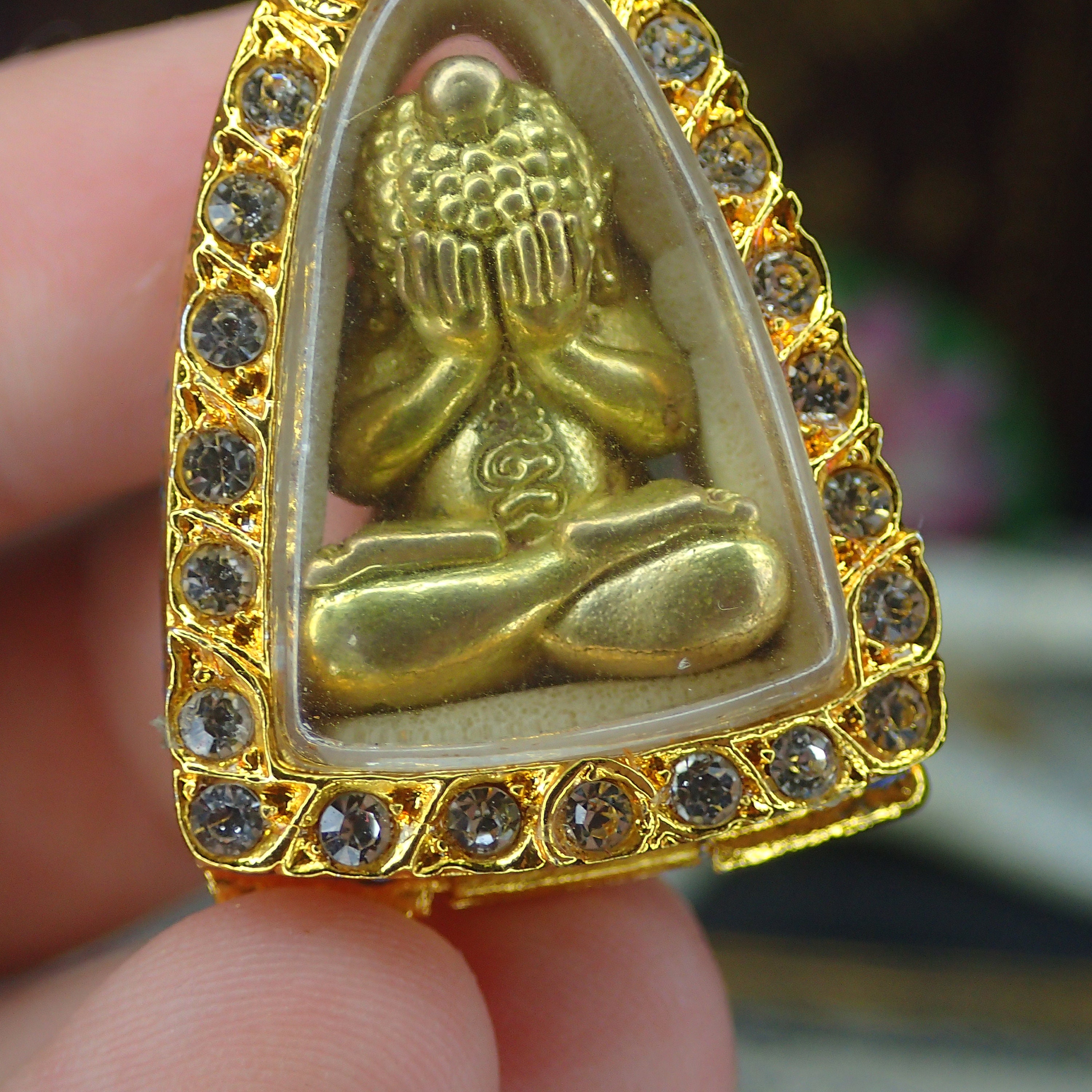 Phra Pidta Closed Eyes / Monk Thai Amulet / Rare Collectible Buddhism ...