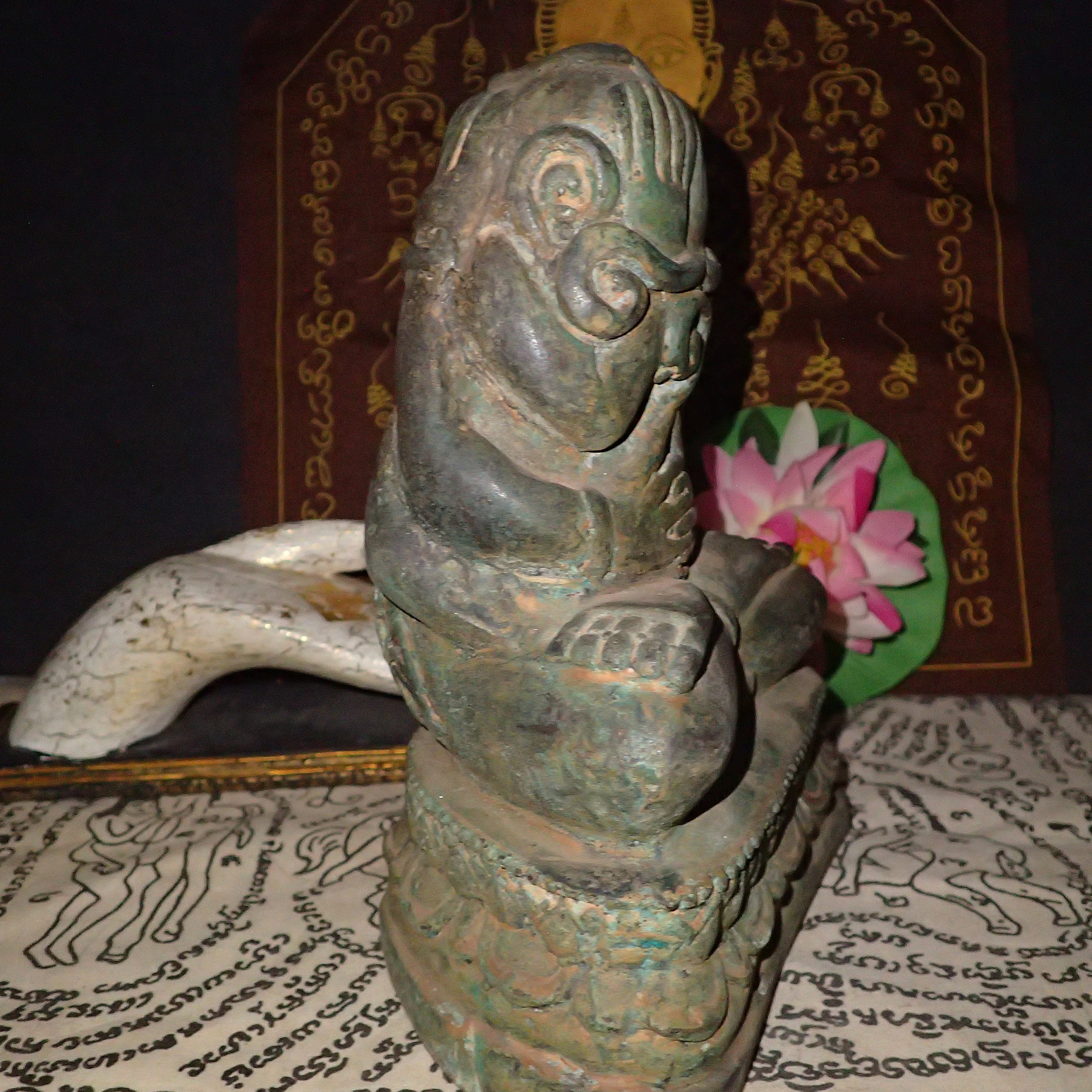 Phra Pidta Statue / Holy Thai Amulet / Pitta Monk Buddhism Talisman ...