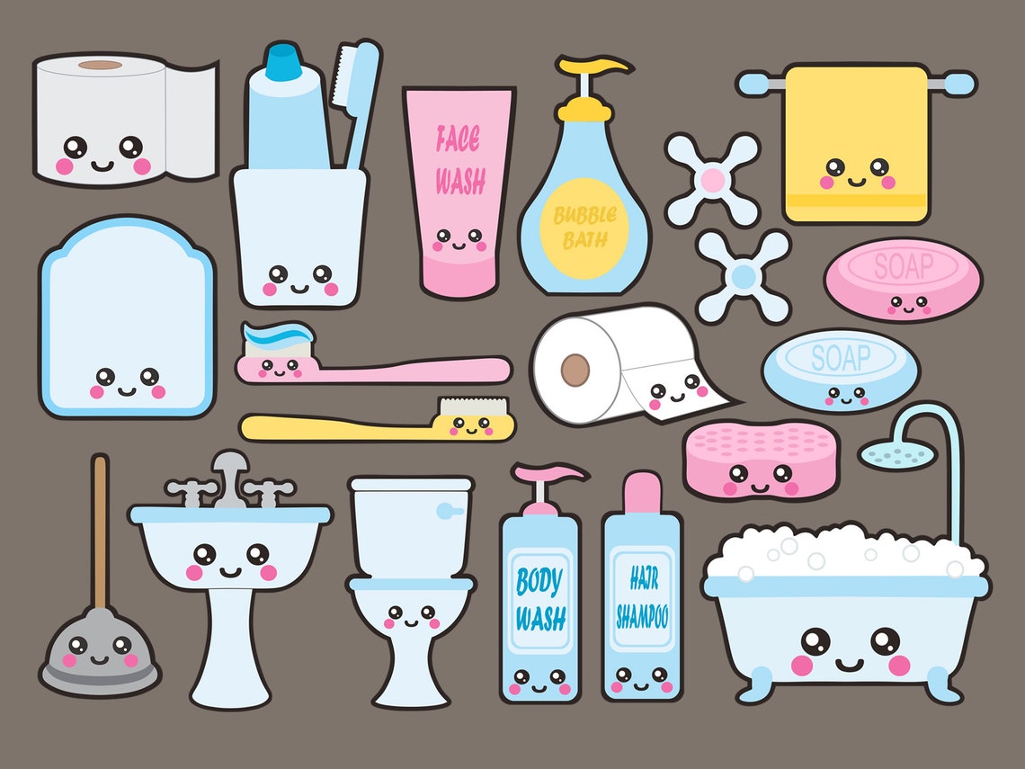 Hygiene Children's Stickers,svg PNG PDF Deco Stickers, Scrapbooking ...