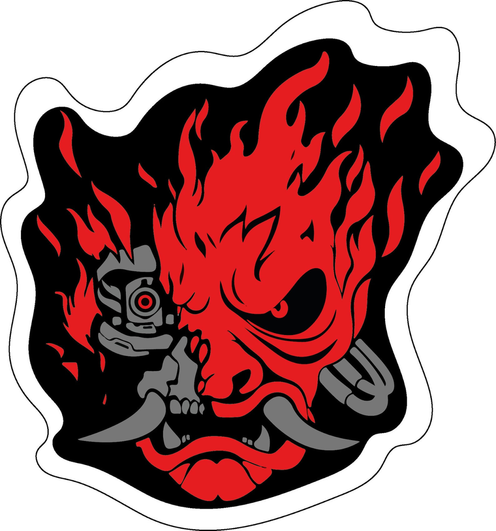 Cyberpunk 2077 Stickers Layered Svg,cdr, Ai, Pdf. PNG Transparent ...