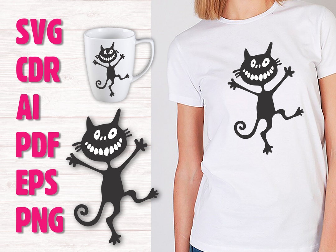 Angry Cat SVG, Забавный кот SVG, Сумасшедший кот Svg, Файл Cricut Cut ...