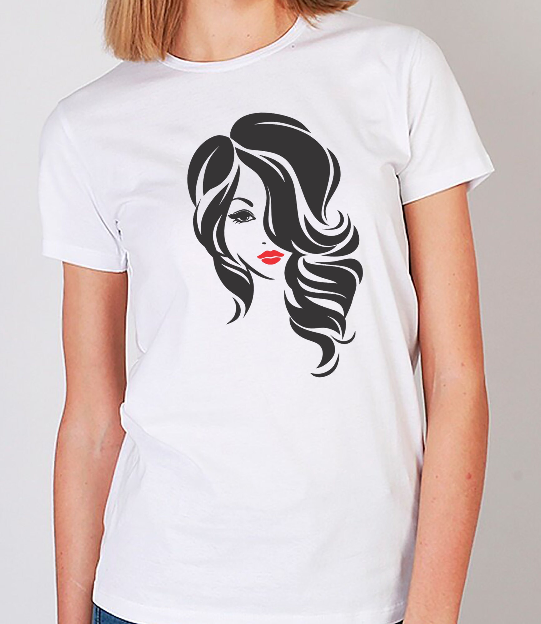 Woman Face Svgeyelashes Svgred Lips Svgface Svg Png Pdf - Etsy Canada