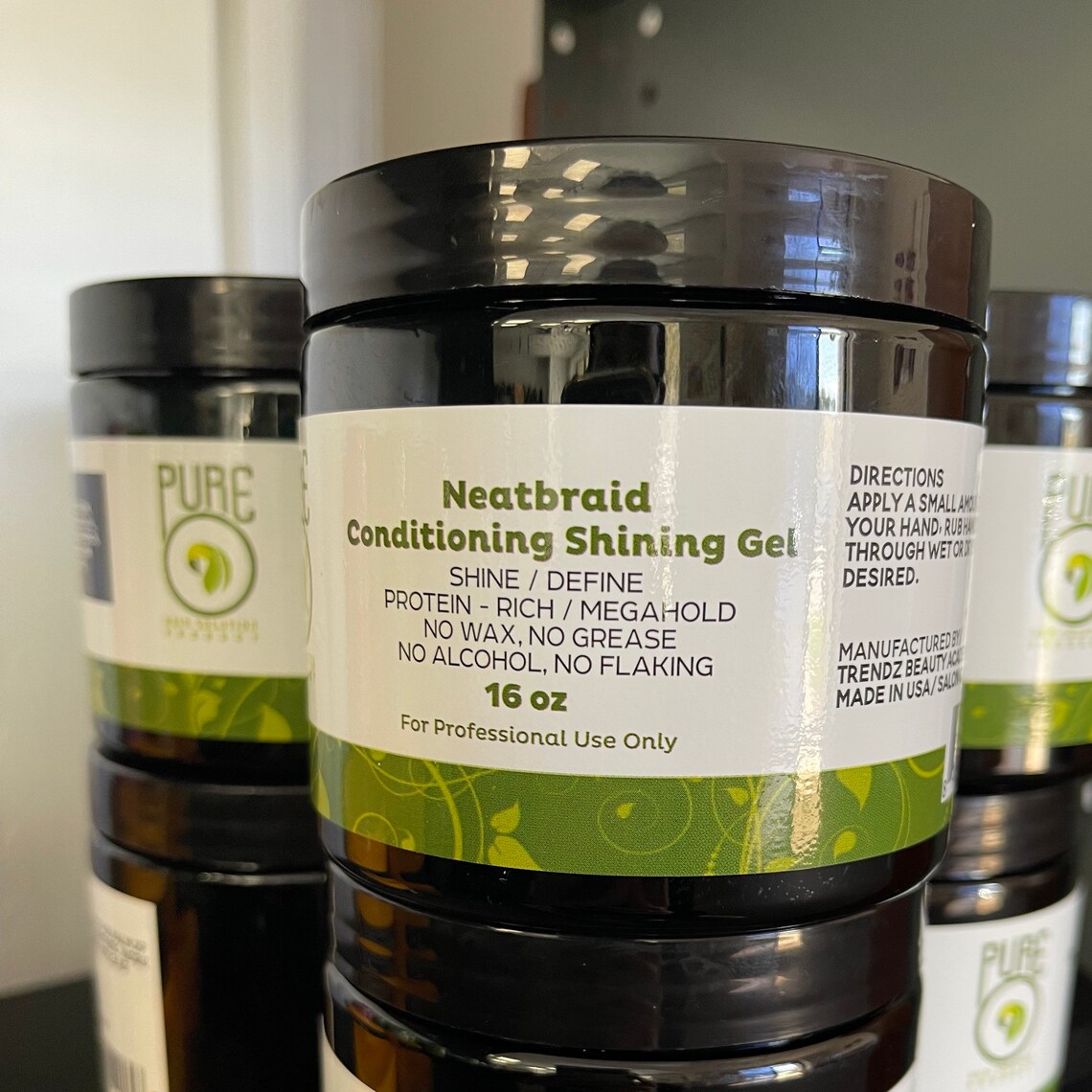 Pure O Natural Neatbraid Conditioning Shining Gel 16 OZ - Etsy