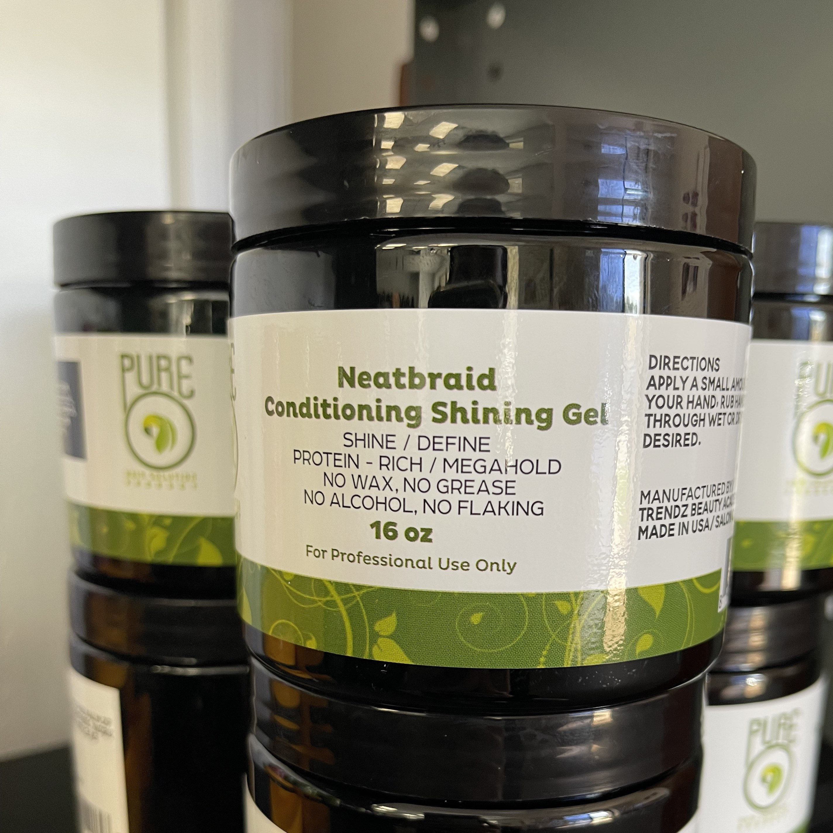 Pure O Natural Neatbraid Conditioning Shining Gel 16 OZ - Etsy