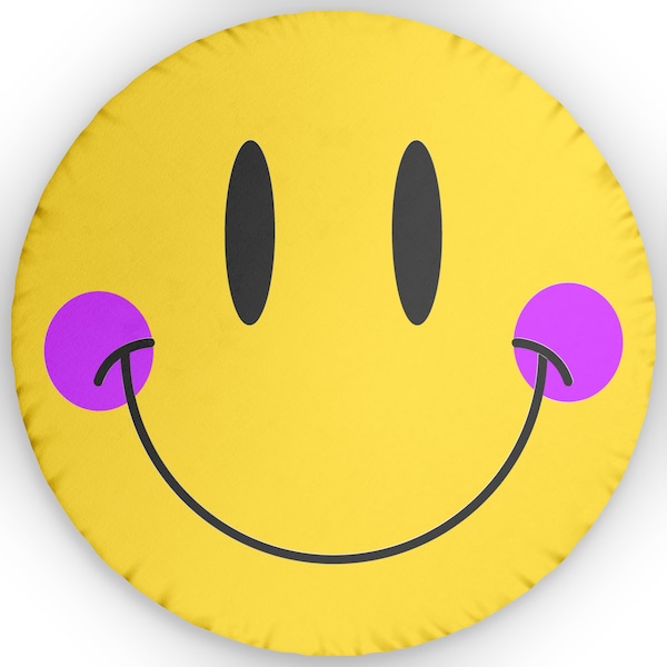 Smiley Face Pillow - Etsy