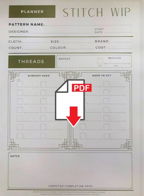 Stitch Planner | PDF Download - Etsy