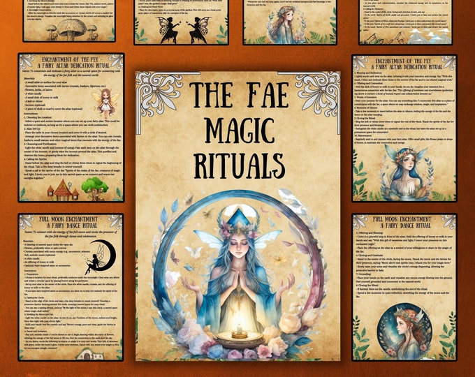 Secret Fairy Magic Rituals, Fae Grimoire Pages, Wiccan Magic Fairy ...