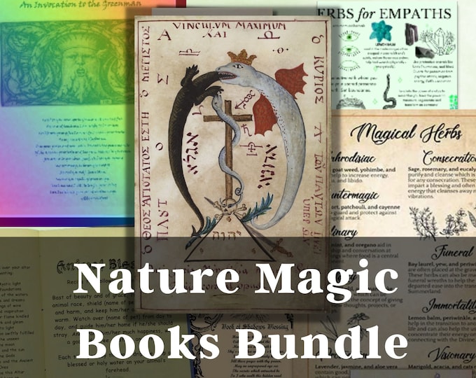 Nature Magic Books Bundle, Witchcraft Books, Wicca Ebook, Witch Starter ...