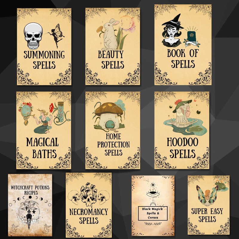 Printable Spells - Etsy