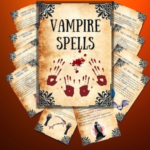 Vampire Spells Bundle, Witchcraft Book of Spells, Occult, Pagan ...