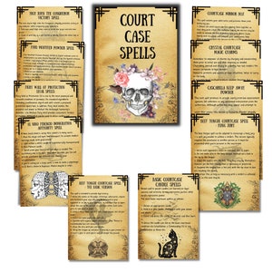 Best Court Spells, Printable Wicca Spells, Book of Shadows, Occult ...