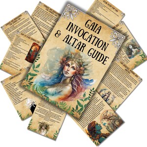 Goddess Gaia Altar Grimoire Pages, Mother of Earth, Printable Ritual, Earth Goddess, Book of ...