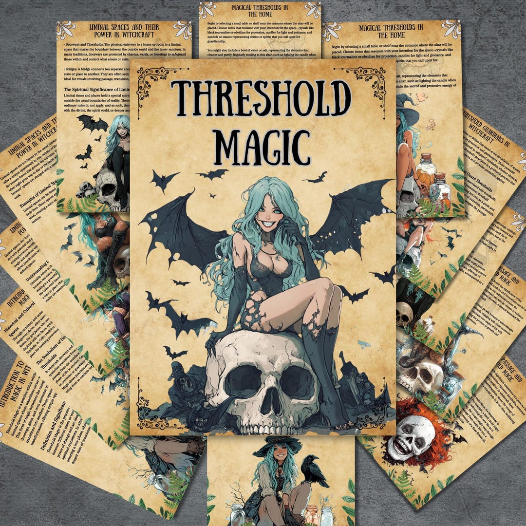 Threshold Magic Grimoire Pages: Witchcraft Spells & Rituals (digital ...