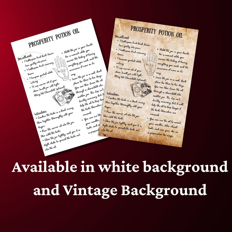 Witchcraft Herbal Recipes and Potions, Book of Shadows Pages for ...