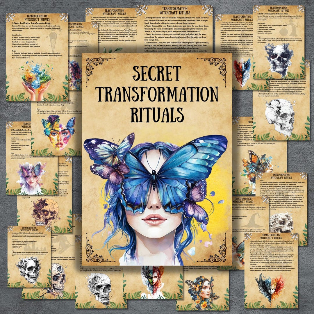 Real Magic Rituals Grimoire Pages, Magic Book of Shadows, Witchcraft ...