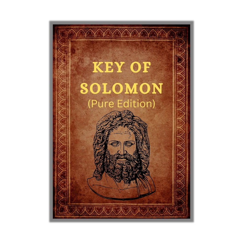 Key of Solomon Vintage Witchcraft Book, Grimoire, Book of Shadows ...