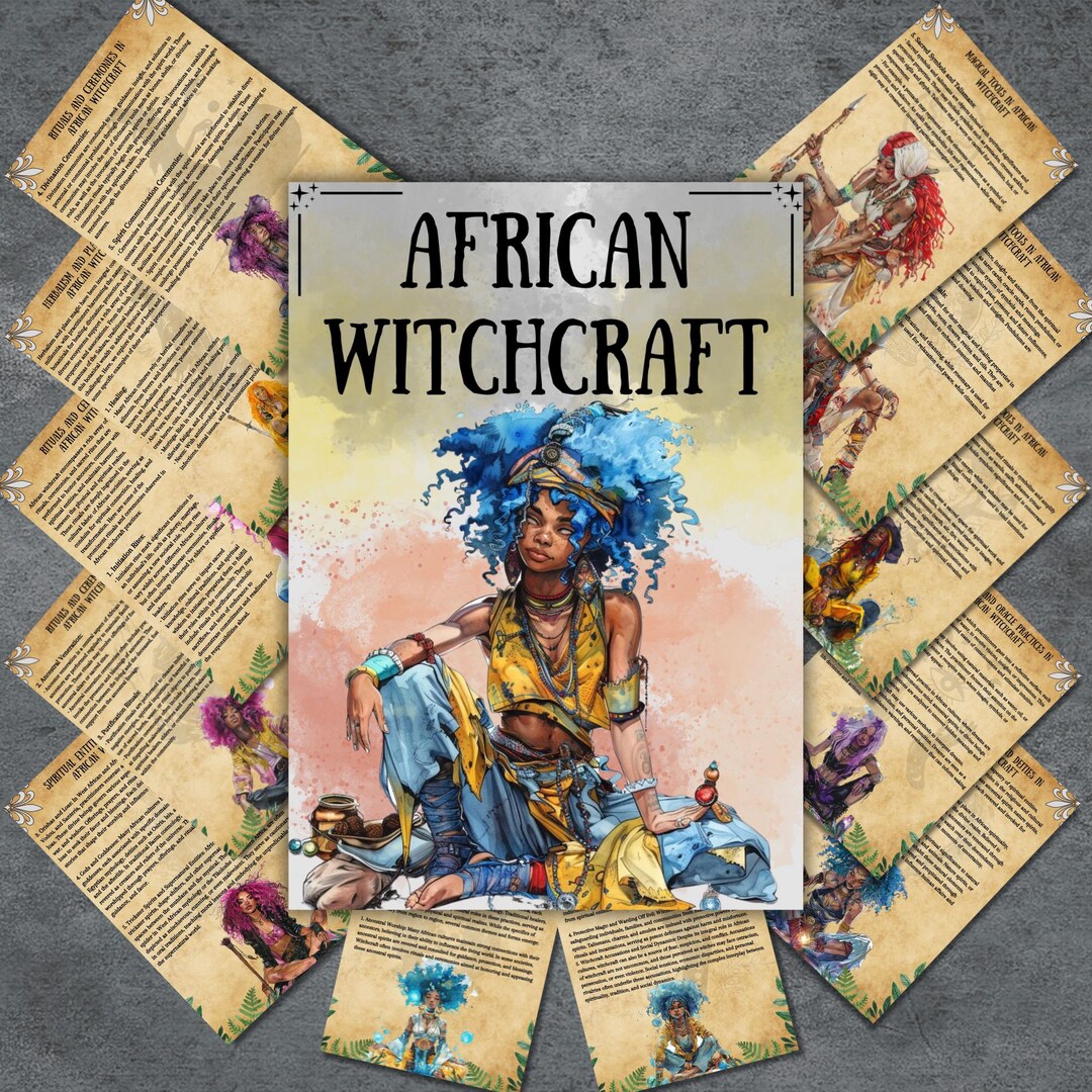 Secret African Witchcraft Grimoire Bundle, African Book of Shadows ...