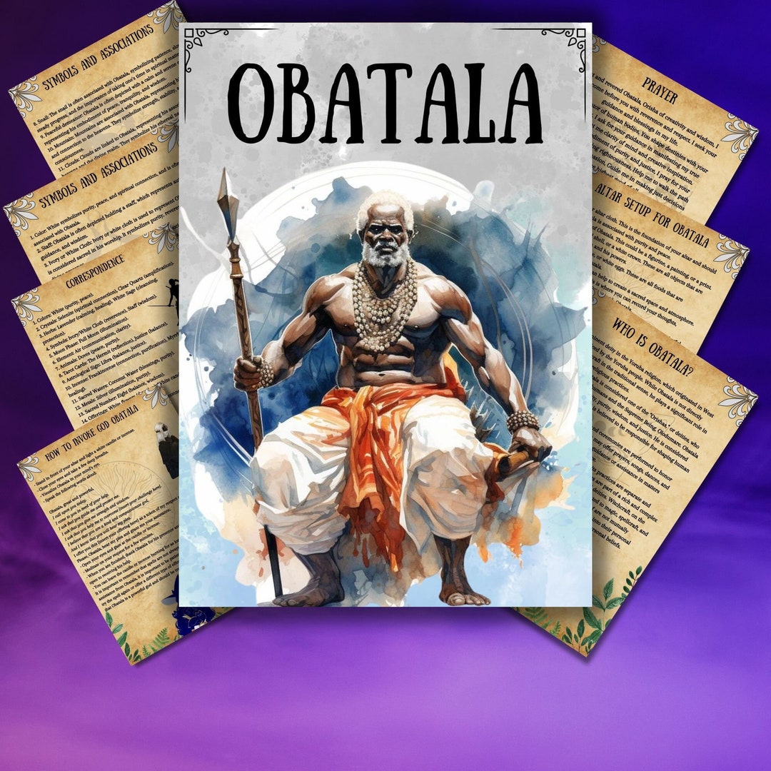 Obatala Altar Guide, Prayer, Invocation, Grimoire Pages, Book of ...