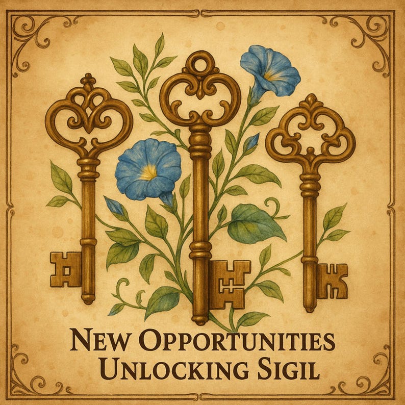New Opportunity Sigil, Magical Sigil for Success, Luck, Sigils Grimoire ...