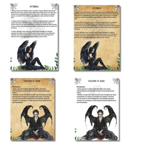 Secret Demon Belial Grimoire Pages, Printable Book of Shadows, Belial ...