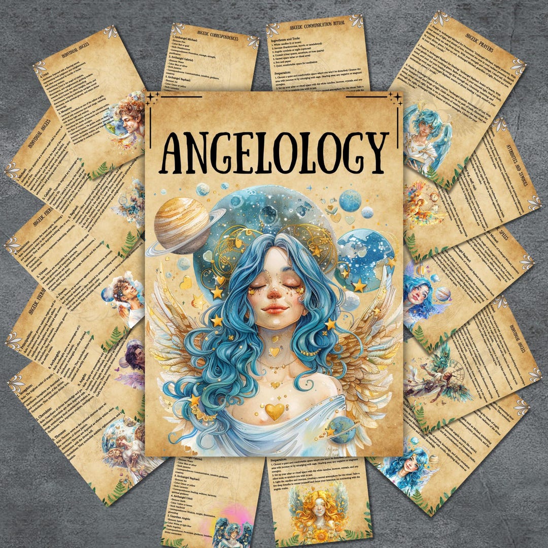 Angelology Gromoire Pages, Angels, Wiccan, Printable Book of Shadows ...