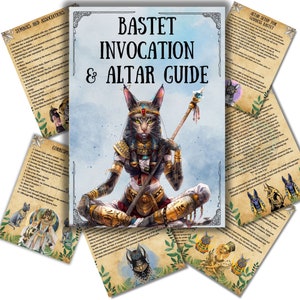 Bastet Altar Guide, Invocation, Book of Shadows, Printable Grimoire ...