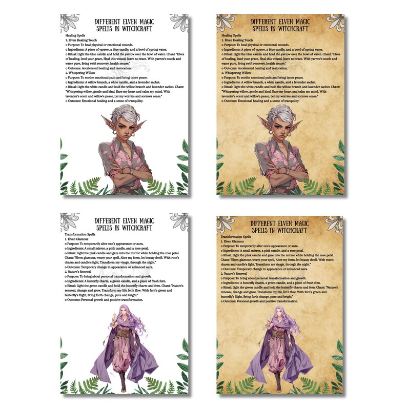 5000 Book of Shadows Pages, Grimoire Printable, Beginner Witch Set ...