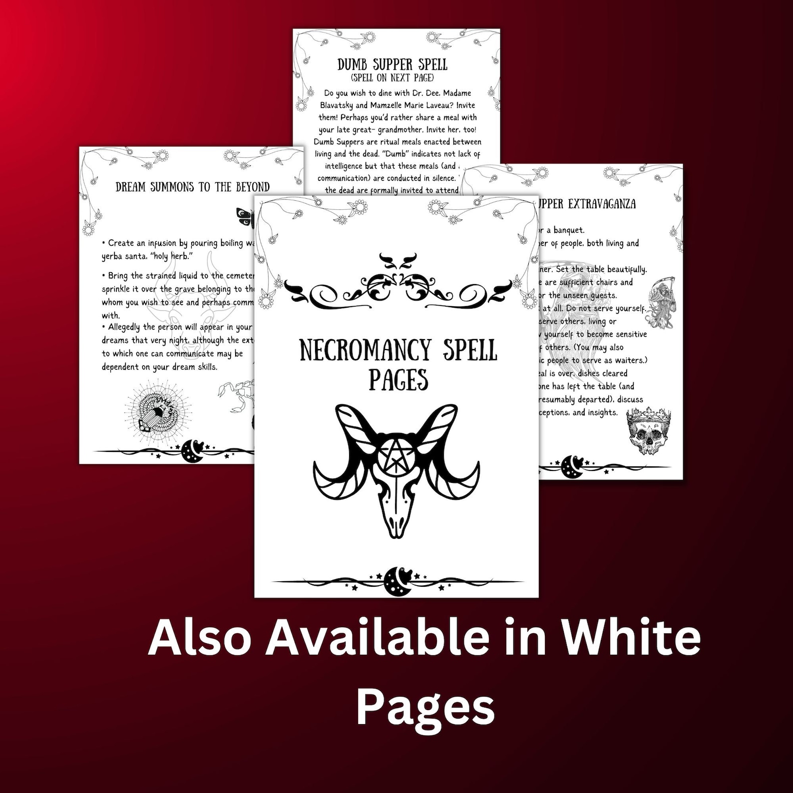 Best Necromancy Spells Bundle Witch Pages Witchcraft Books - Etsy