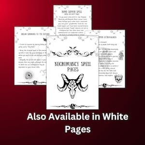 Greatest Necromancy Spells Pages, Witchcraft, Grimoire Pages, Book of ...