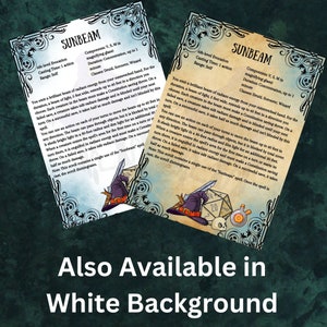 DND 5e Spell Scroll, DND Spellbook, RPG Printable Class Spells ...
