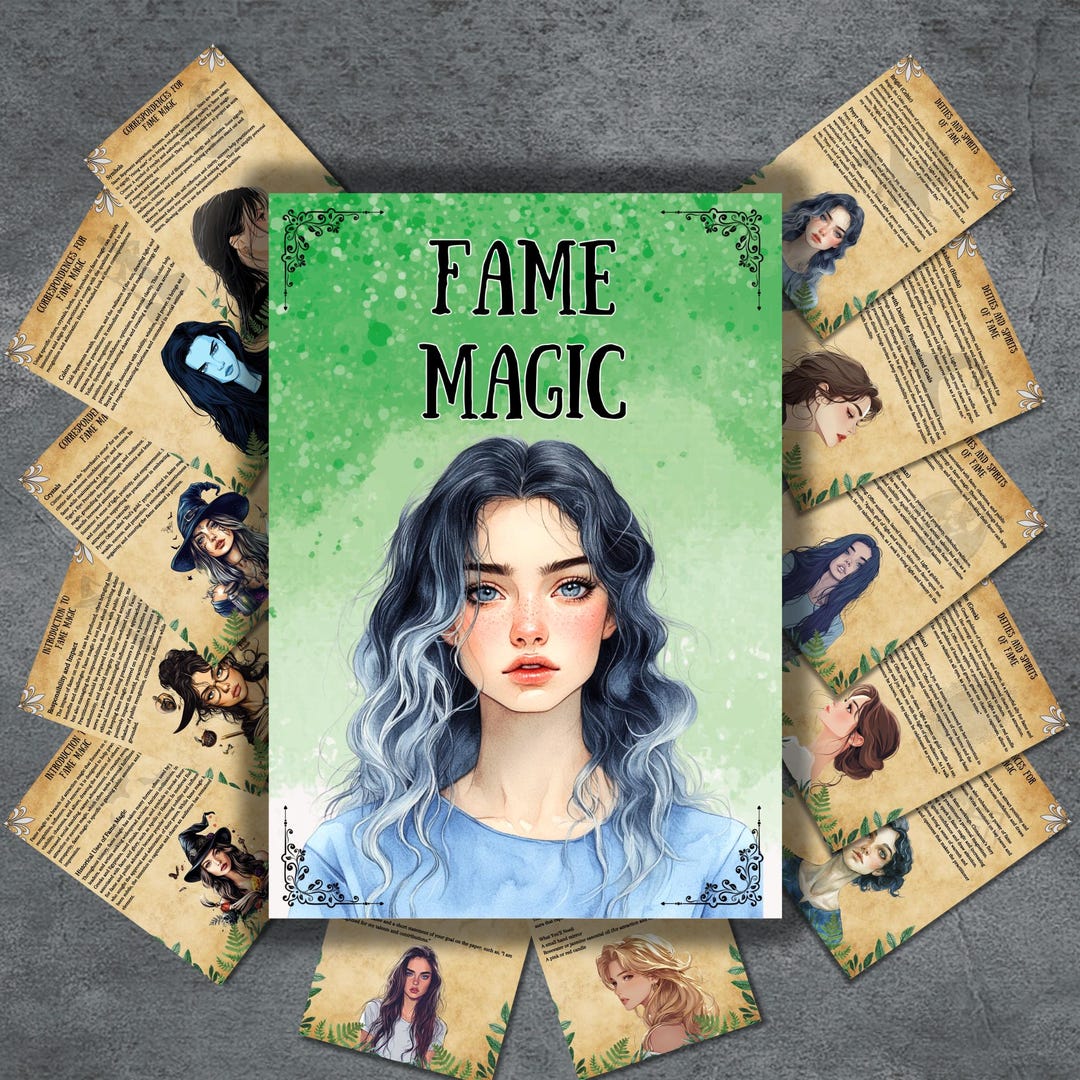 Secret Magic Grimoire Pages, Fame Book of Shadows, Witchcraft Rituals ...
