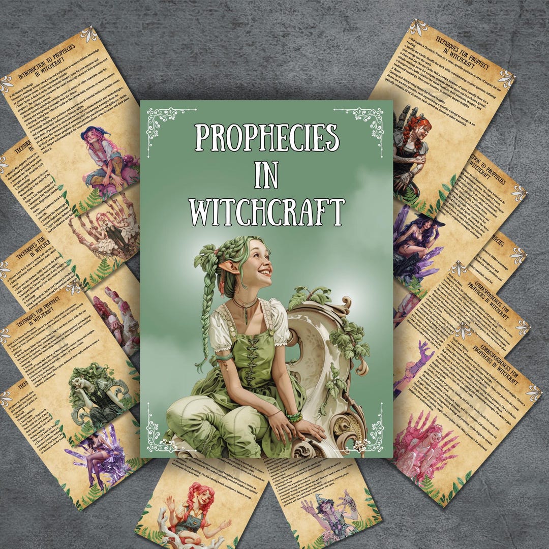 Prophecy Grimoire Pages, Witchcraft Basics Book of Shadows, Prophecy ...