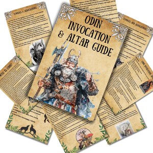 Secret Odin Altar, Grimoire Pages, Invocation Guide, Printable Book of ...