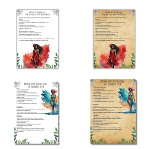 Oya Altar, Grimoire Pages, Printable Book of Shadows, Oya Orisha ...