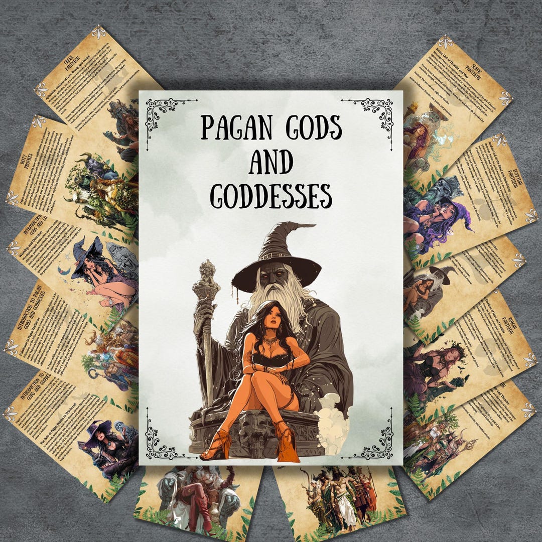 Pagan Gods & Goddess Grimoire Pages, Deity Book of Shadows, Pantheons ...