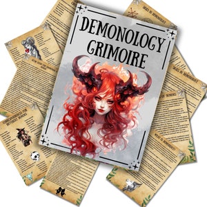 Demons Altar Guide, Invocation, Grimoire Pages, Demon Printable Book of ...