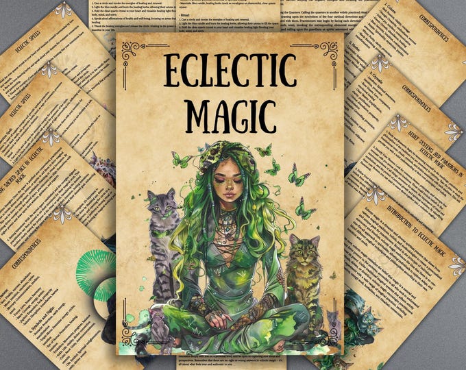 Secret Eclectic Magic Grimoire Pages, Wicca Rituals, Book of Shadows ...