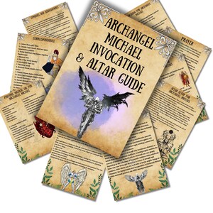 Archangel Michael Grimoire Pages, Altar, Invocation, Printable Book of ...
