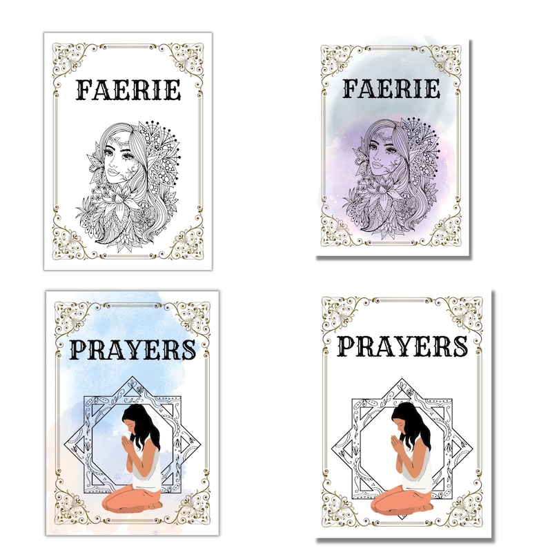 Best Book of Shadows Title Pages, Printable Grimoire Pages, Occult ...