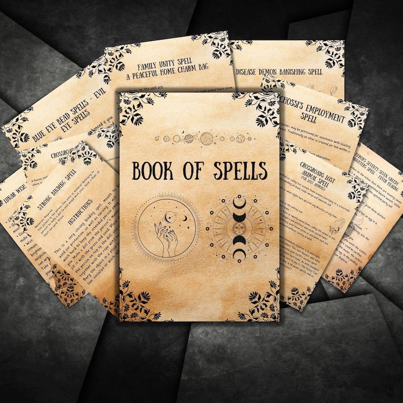 Ultimate Book of Spells Pages Witchcraft Witchy Book Book of - Etsy