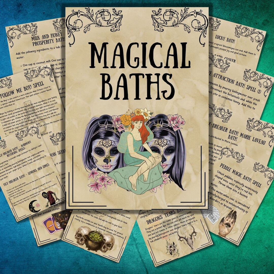 Best Magical Baths, Witchy Magic Spells, Rare Baths, Book of Shadows ...