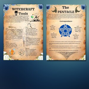 Witch Elemental Pages, Book of Shadows Pages, Witchcraft Spellbook ...