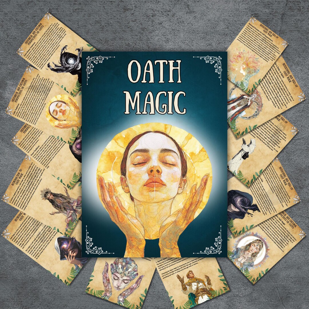 Oath Magic Grimoire Pages, Vows, Wicca Book of Shadows, Witchcraft ...