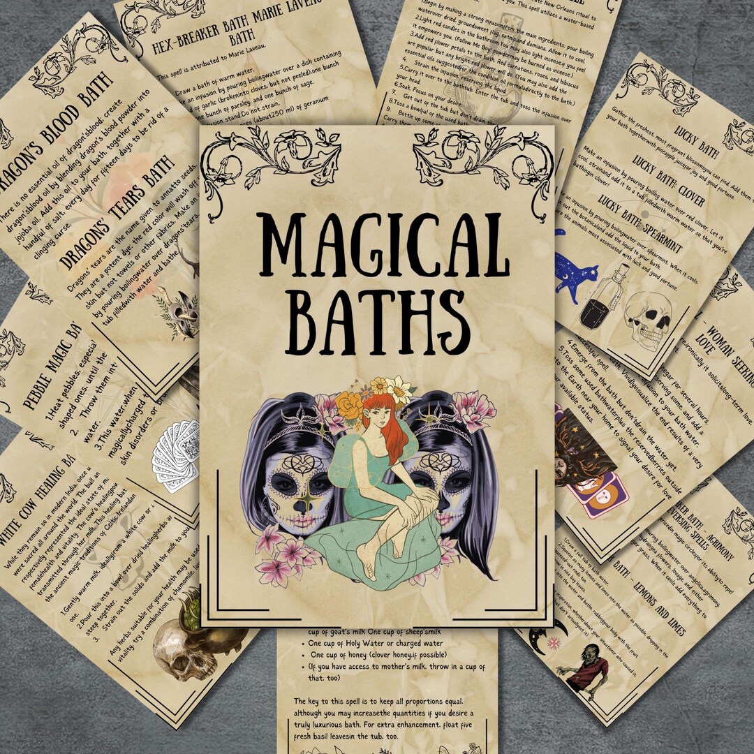 Best Magical Baths, Witchy Magic Spells, Rare Baths, Book of Shadows ...