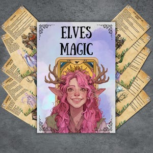 Elves Magic Grimoire Pages, Elf Book of Shadows, Basics Witchcraft ...